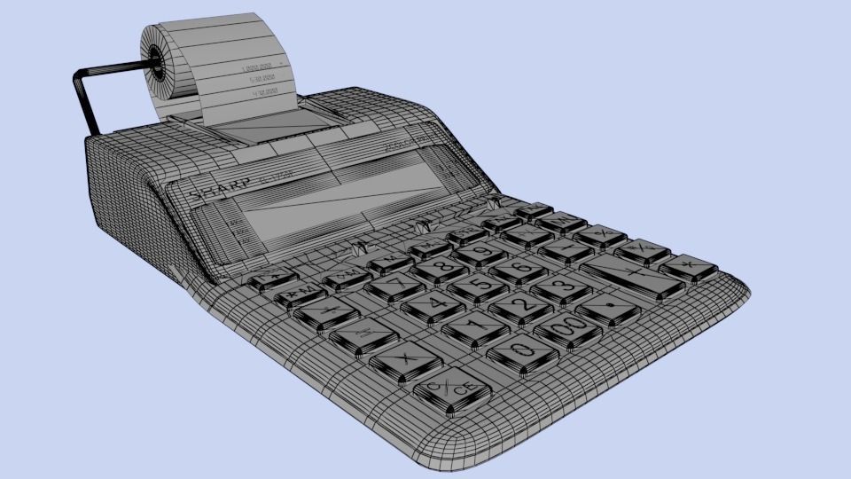 3D model Accounting Calculator VR / AR / low-poly | CGTrader