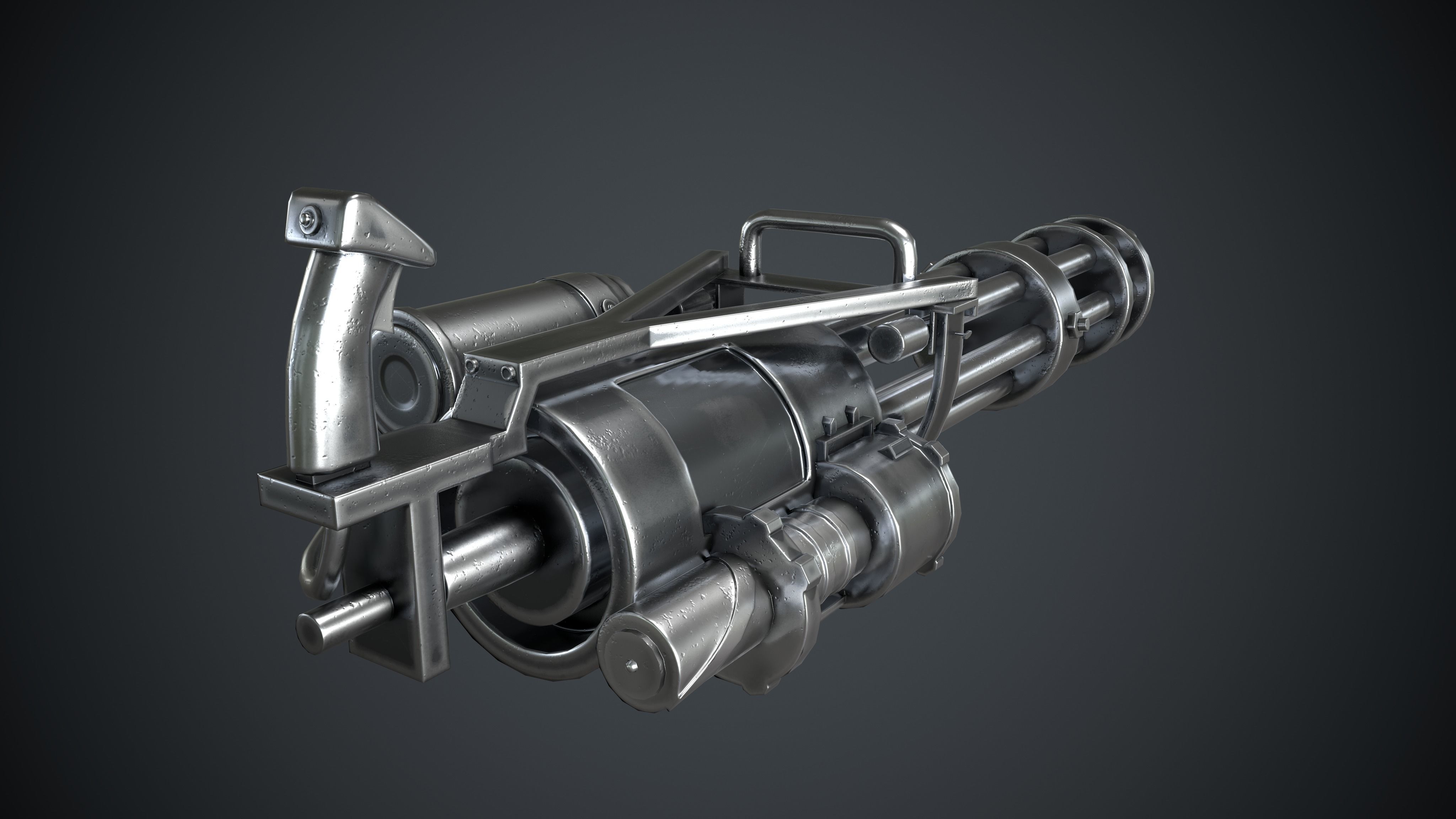 3D model M134 Minigun VR / AR / low-poly | CGTrader