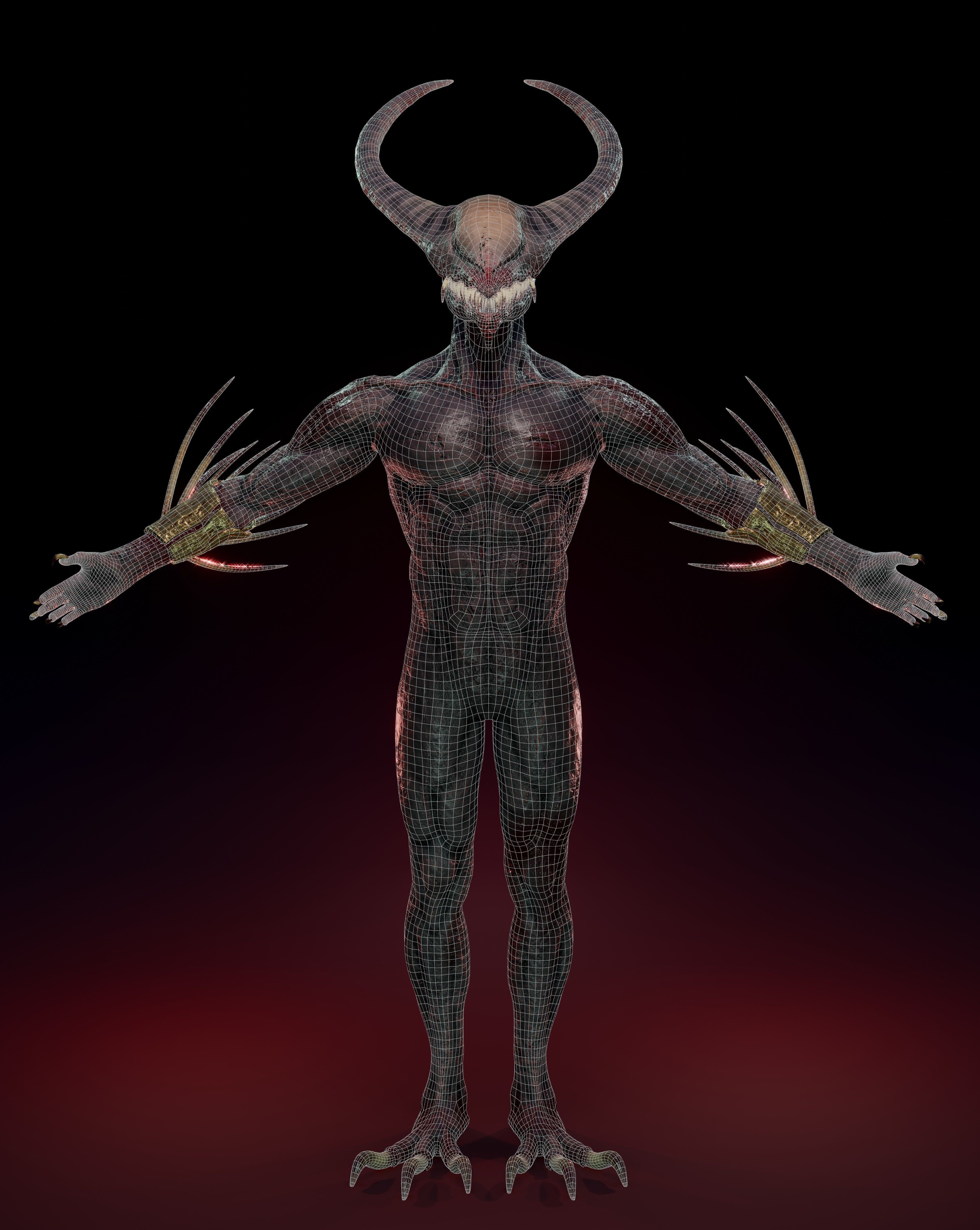 3D model HellDemon Reborn VR / AR / low-poly rigged animated | CGTrader
