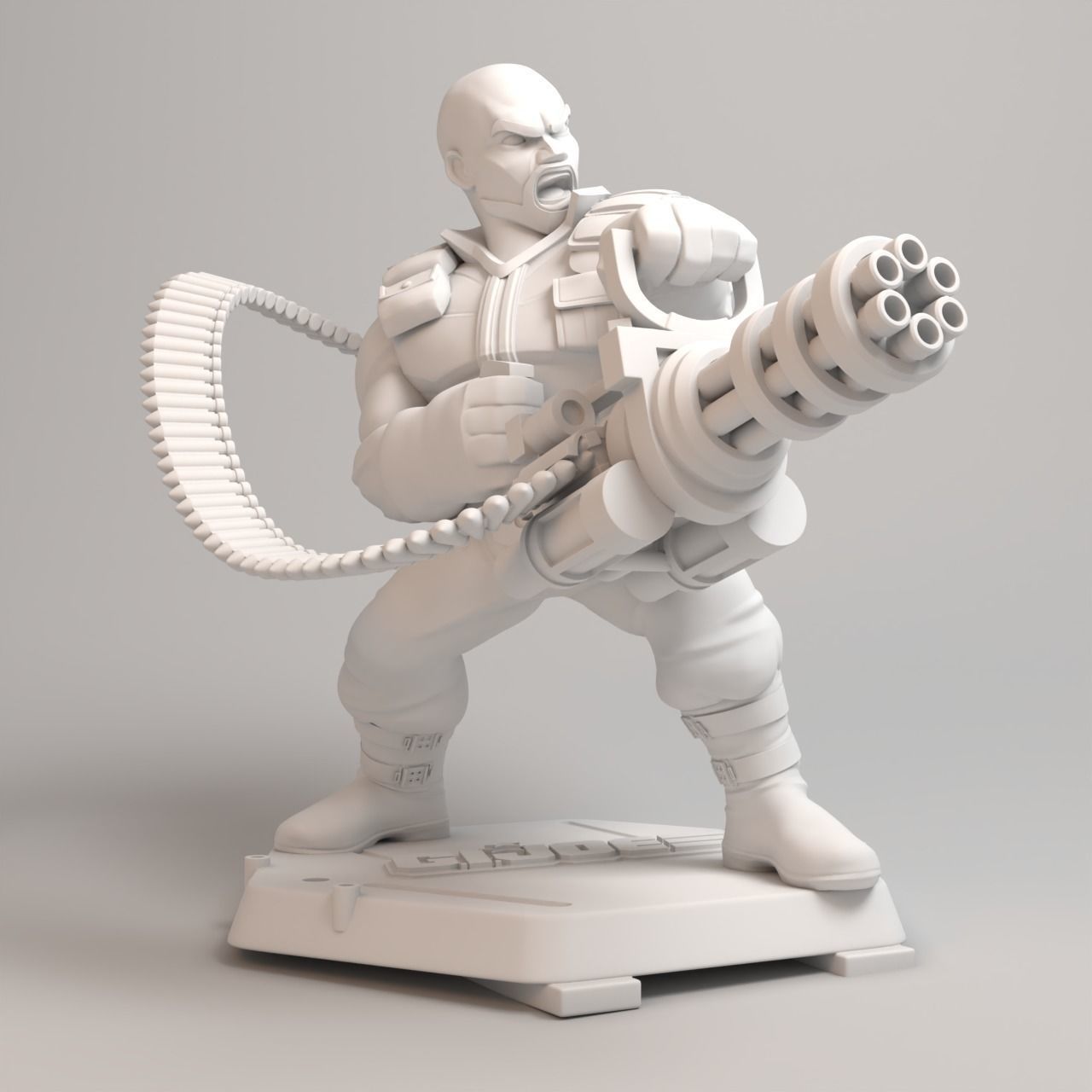 GI JOE characters Roadblock Full figure 3D model 3D printable | CGTrader