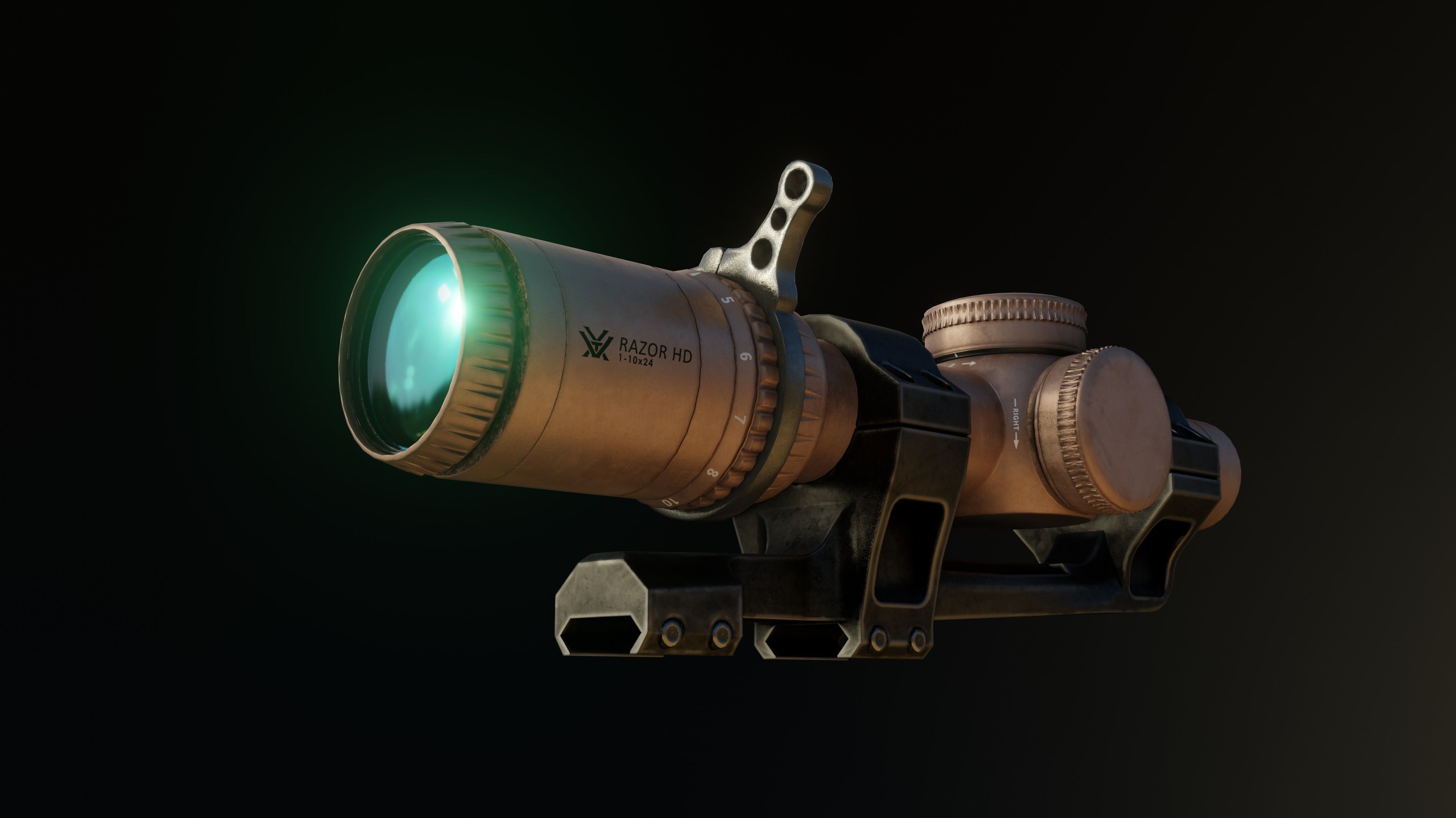 3D model Vortex Razor HD Gen3 scope VR / AR / low-poly | CGTrader