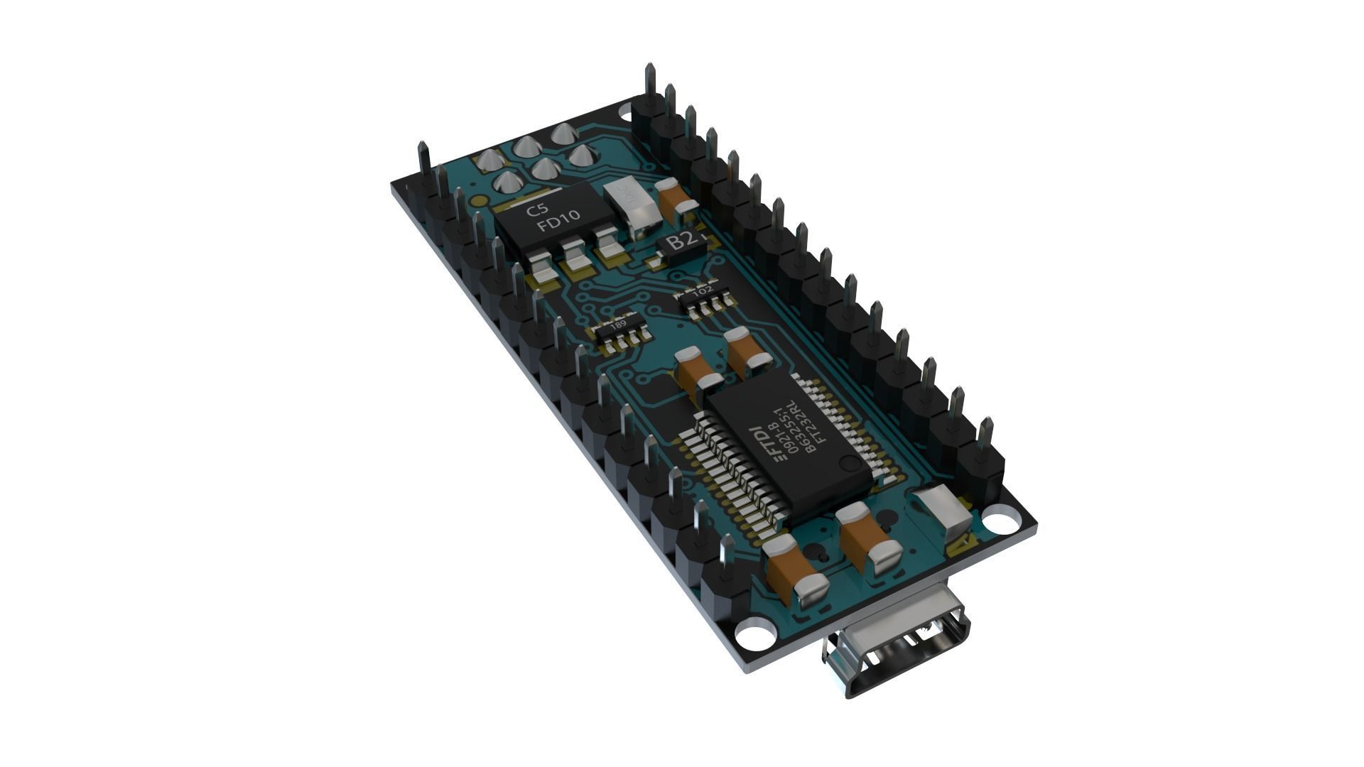 3D model Arduino nano VR / AR / low-poly | CGTrader