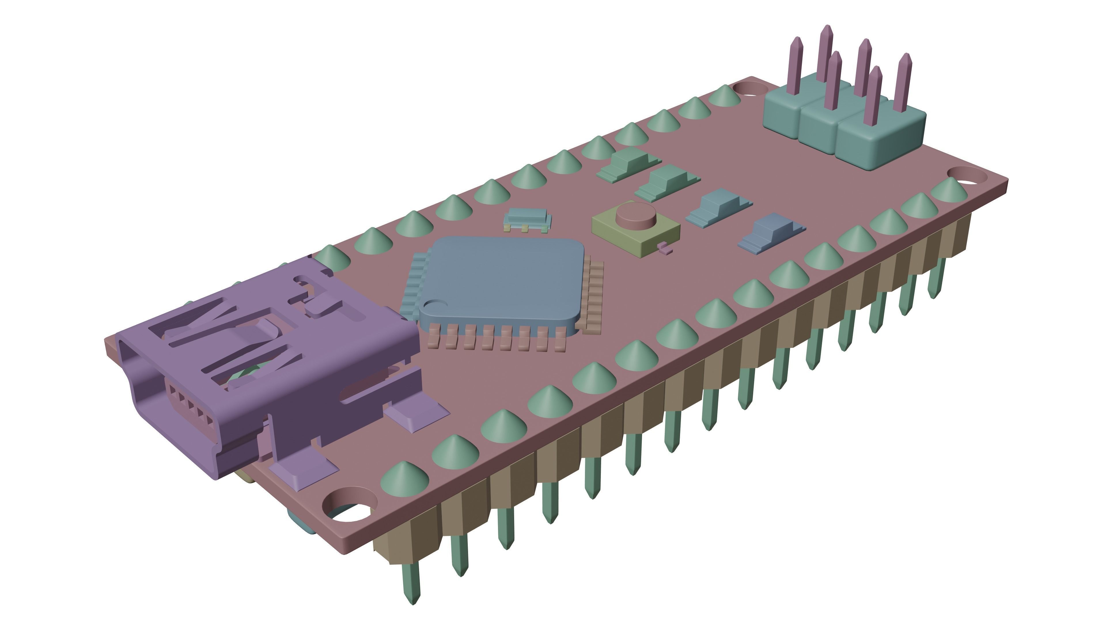 3D model Arduino nano VR / AR / low-poly | CGTrader