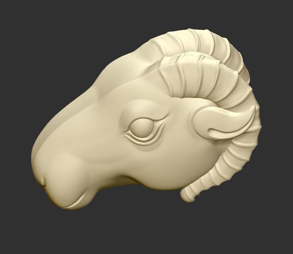Goat head 3D model 3D printable | CGTrader
