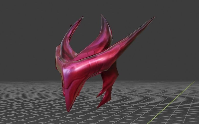 League Of Legends Yone Mask 3D model | CGTrader