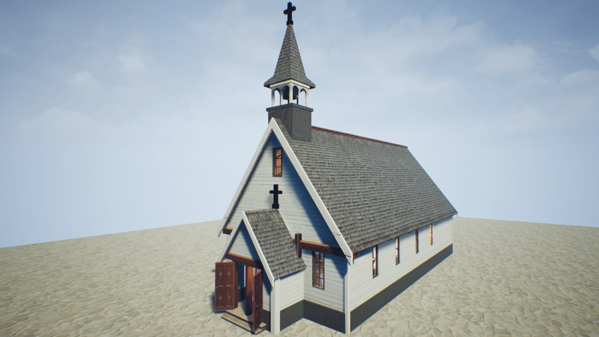 3D model Church 4 Unreal Engine updated VR / AR / low-poly | CGTrader