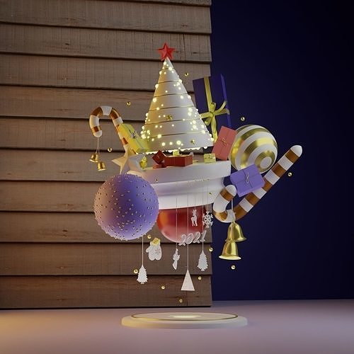 Christmas Tree free 3D model | CGTrader