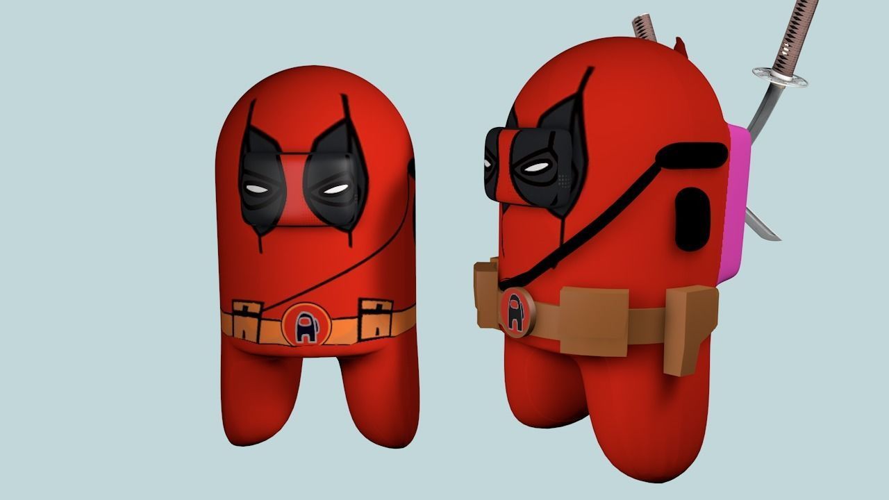 3D model Deadpool Among Us VR / AR / low-poly | CGTrader