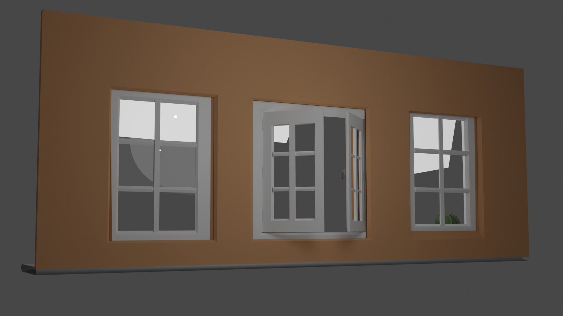 French Style window free 3D model | CGTrader