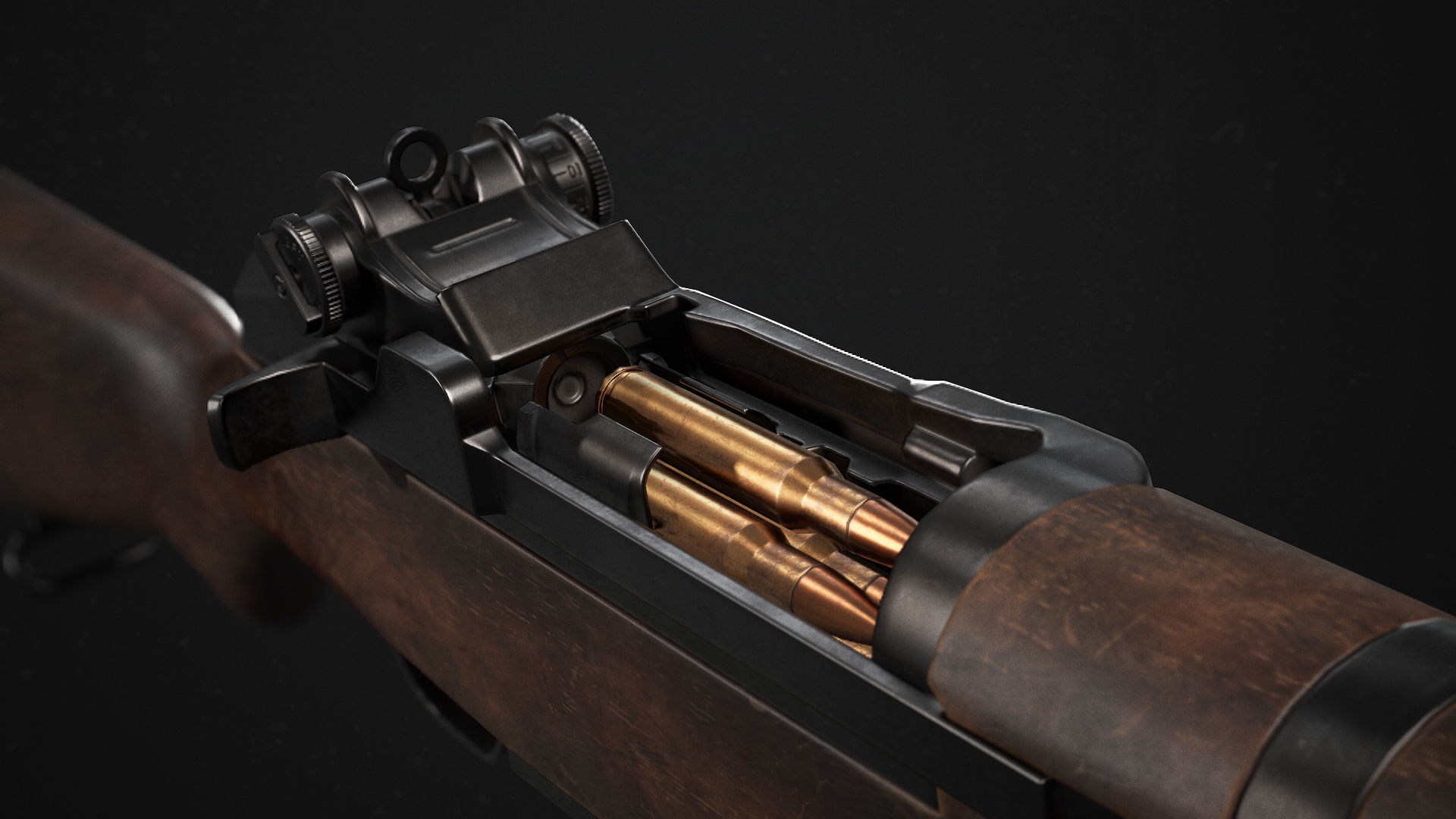 3D model M1 Garand Rifle VR / AR / low-poly | CGTrader