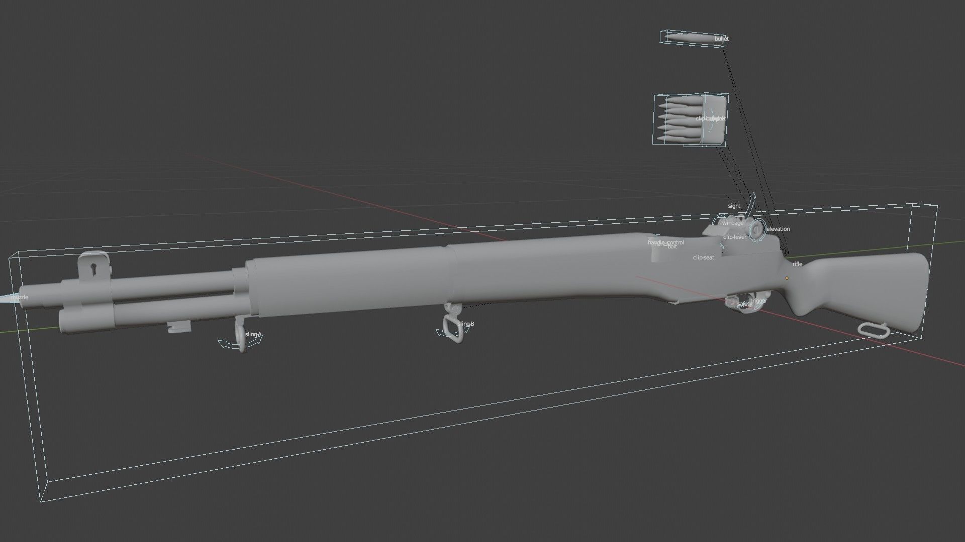 3D model M1 Garand Rifle VR / AR / low-poly | CGTrader