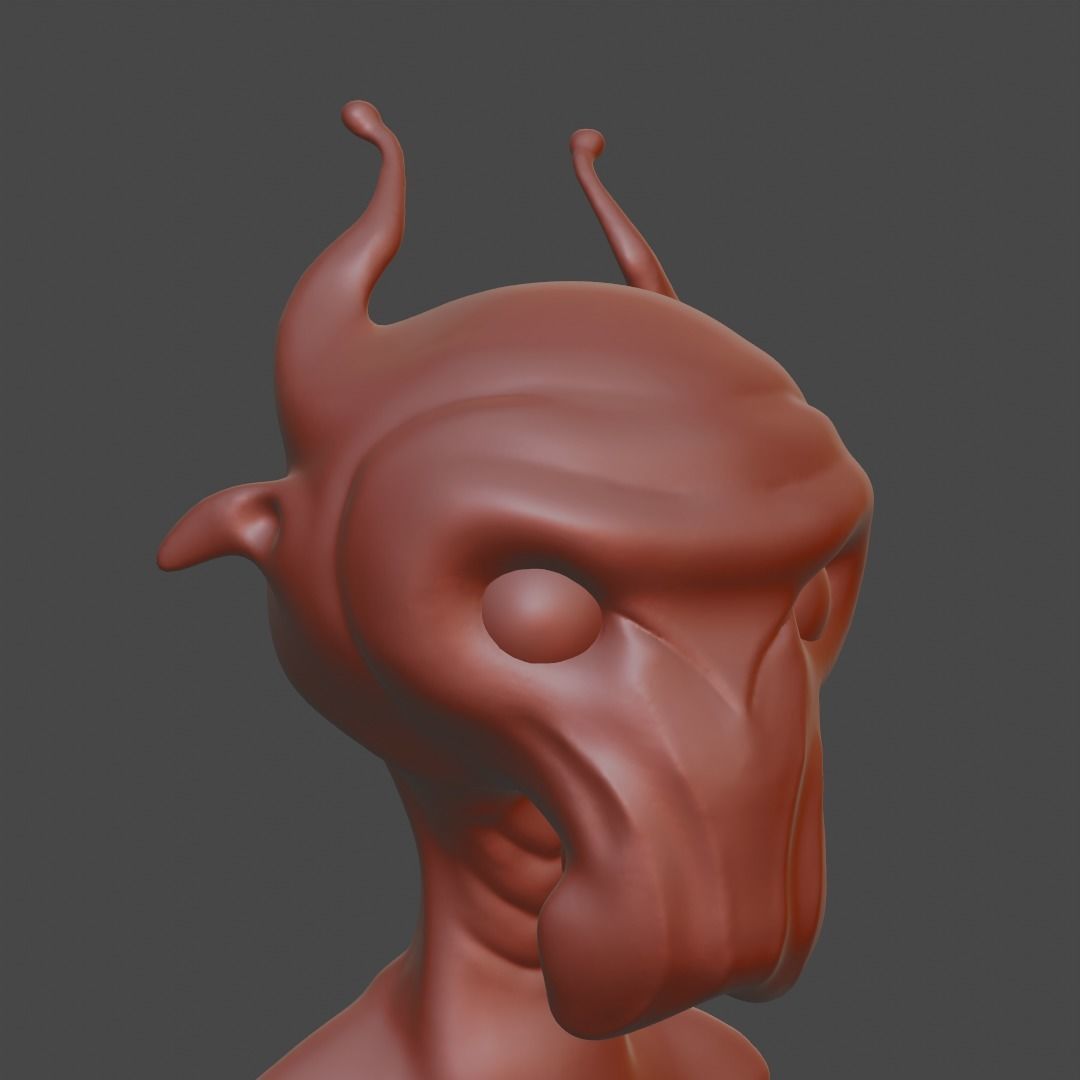Free Alien Head free 3D model | CGTrader