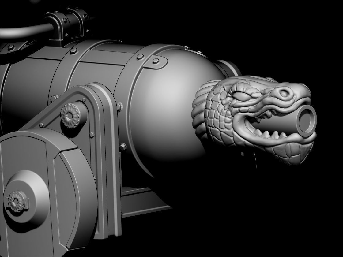 Medieval Cannon 3d print model 3D model 3D printable | CGTrader