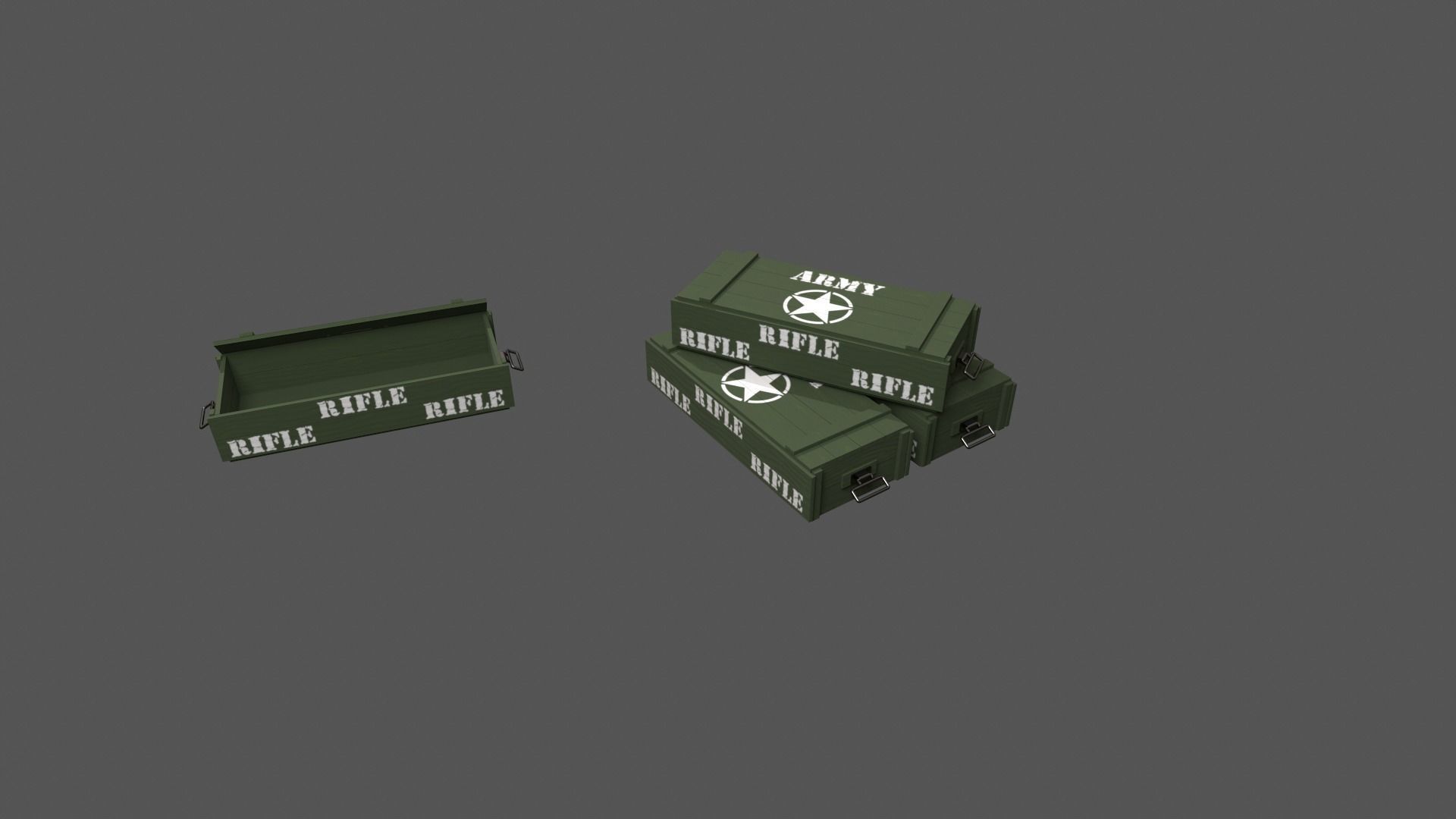 Army Military box free VR / AR / low-poly 3D model | CGTrader
