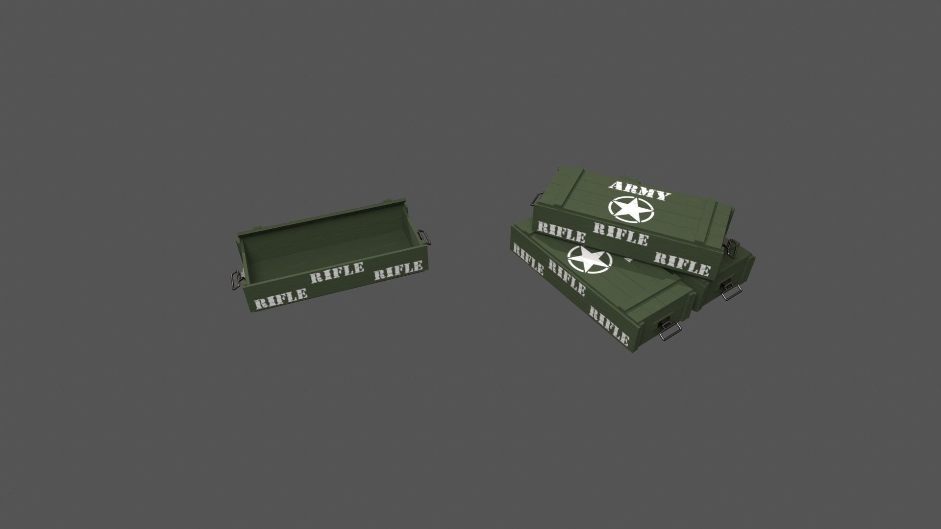 Army Military box free VR / AR / low-poly 3D model | CGTrader