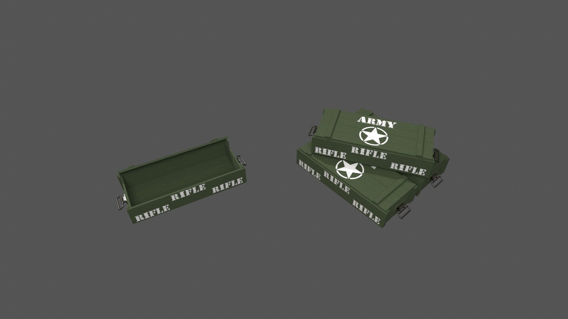 Army Military box free VR / AR / low-poly 3D model | CGTrader