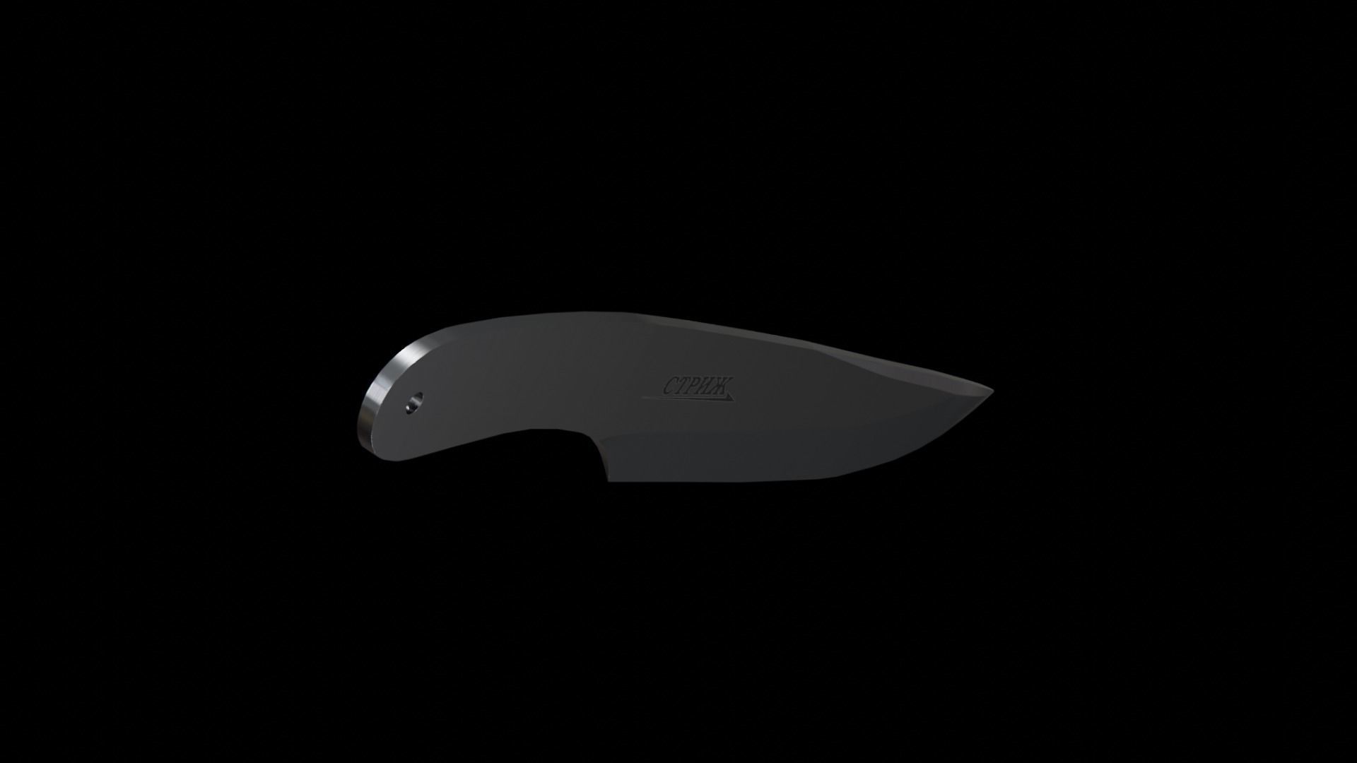 3D model Kizlyar Supreme Throwing Knife Blade VR / AR / low-poly | CGTrader