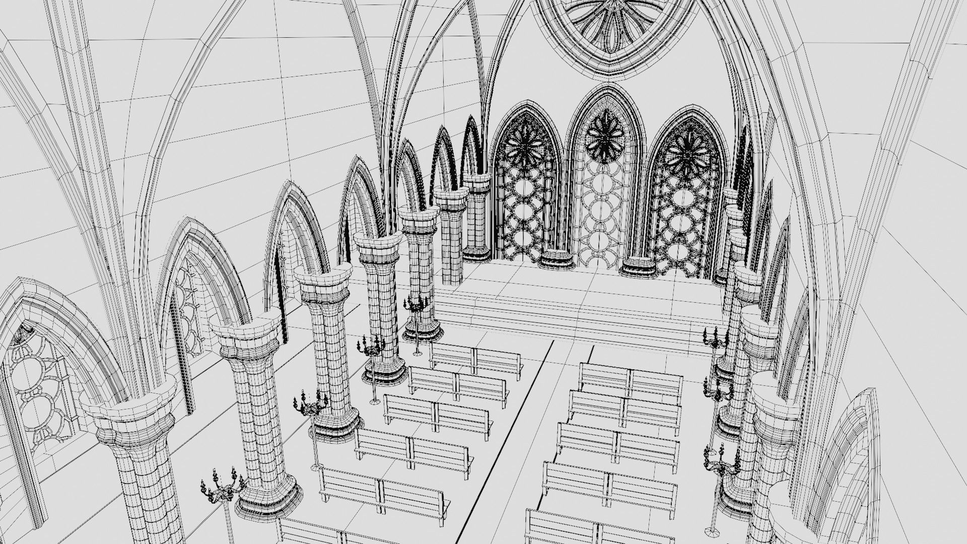 3D model Church cathedral VR / AR / low-poly | CGTrader