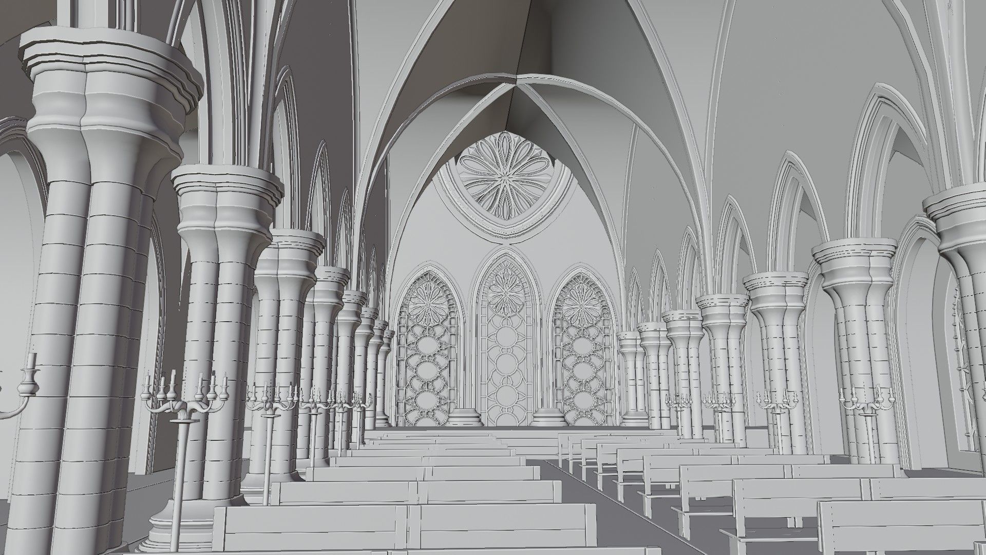 3D model Church cathedral VR / AR / low-poly | CGTrader
