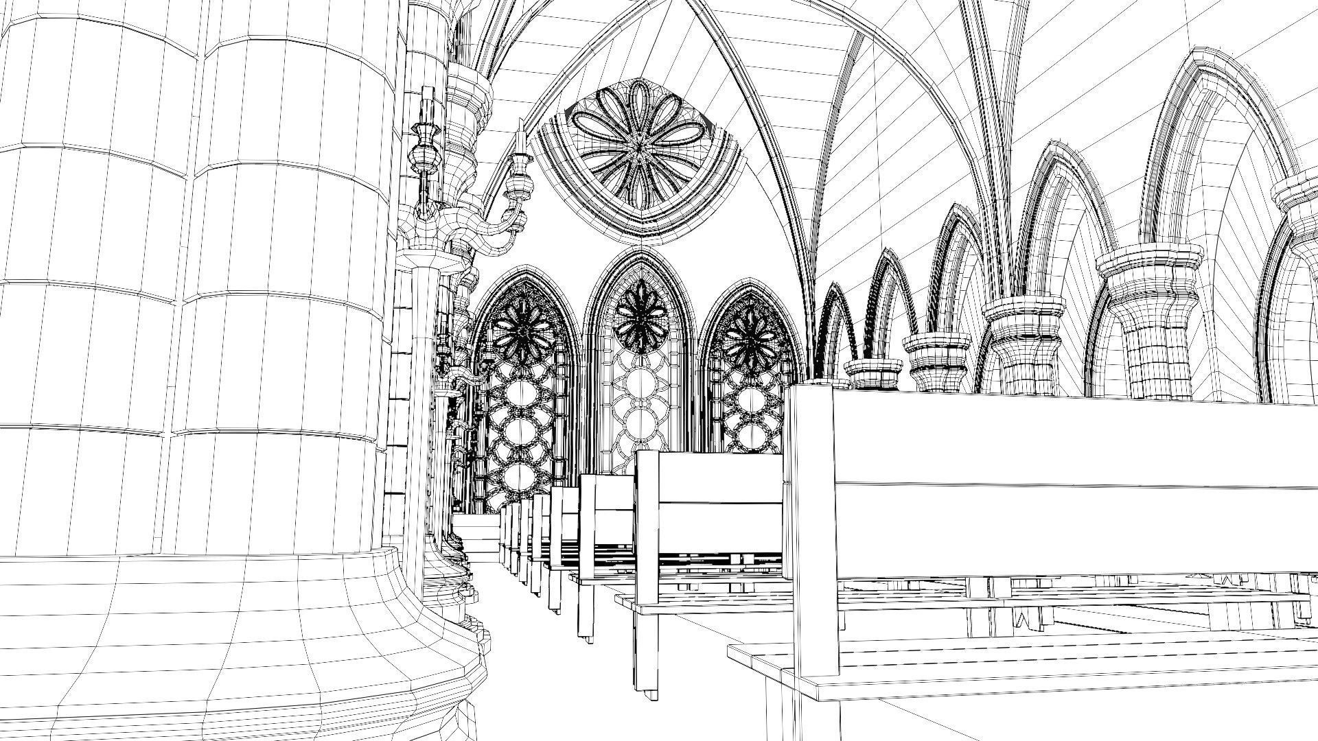 3D model Church cathedral VR / AR / low-poly | CGTrader