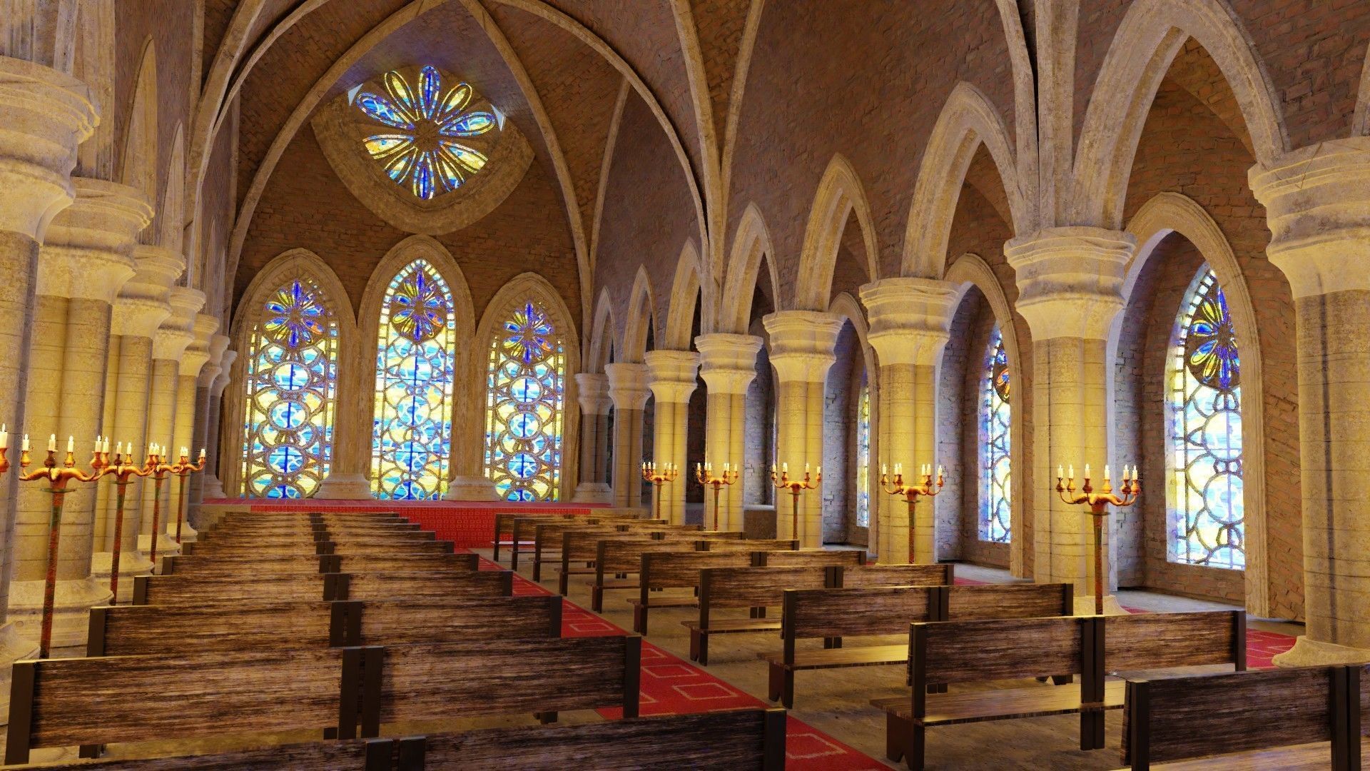 3D model Church cathedral VR / AR / low-poly | CGTrader