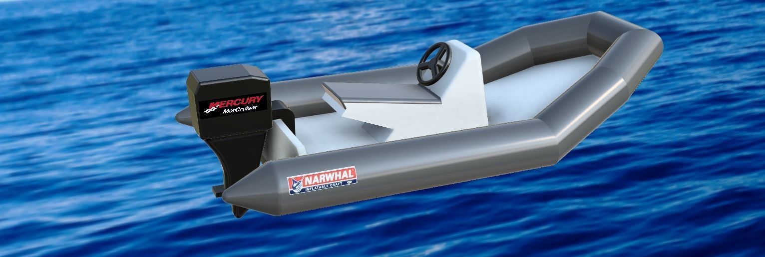 Inflatable boat 3D model 3D printable | CGTrader