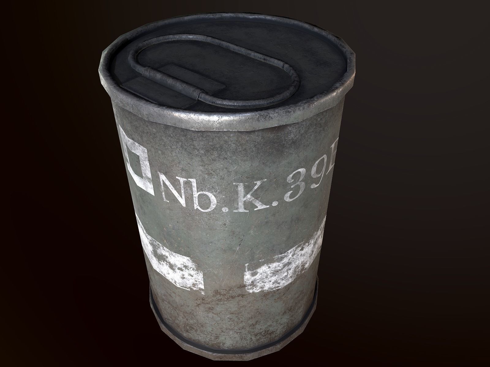 3D model German Smoke Grenade NB K39 WW2 PBR VR / AR / low-poly | CGTrader