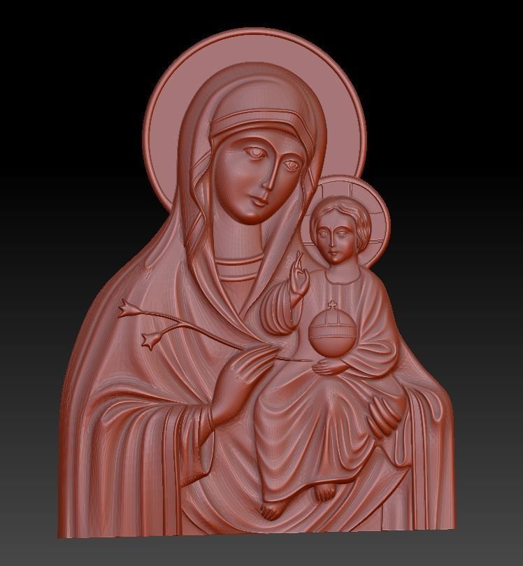 the virgin mary 3D model 3D printable | CGTrader