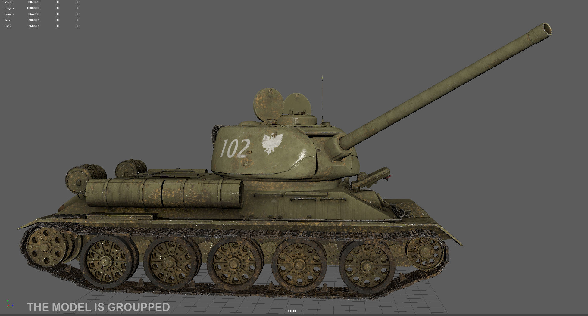 T-34 85 RUDY 3D model | CGTrader