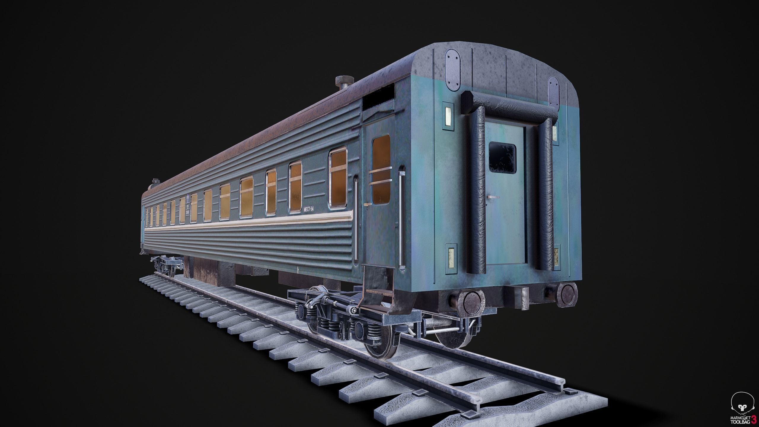 3D model Russian coach VR / AR / low-poly | CGTrader