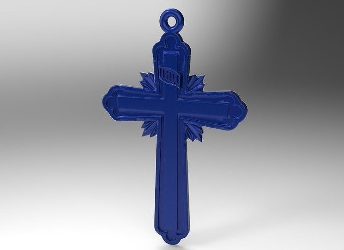 church cross 4 3D model 3D printable | CGTrader