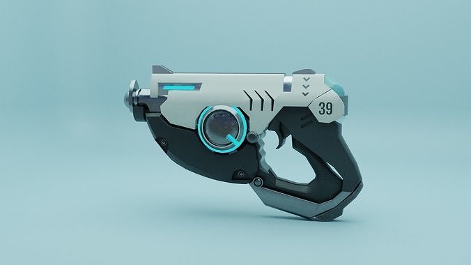 Tracer Gun Concept 3D model | CGTrader