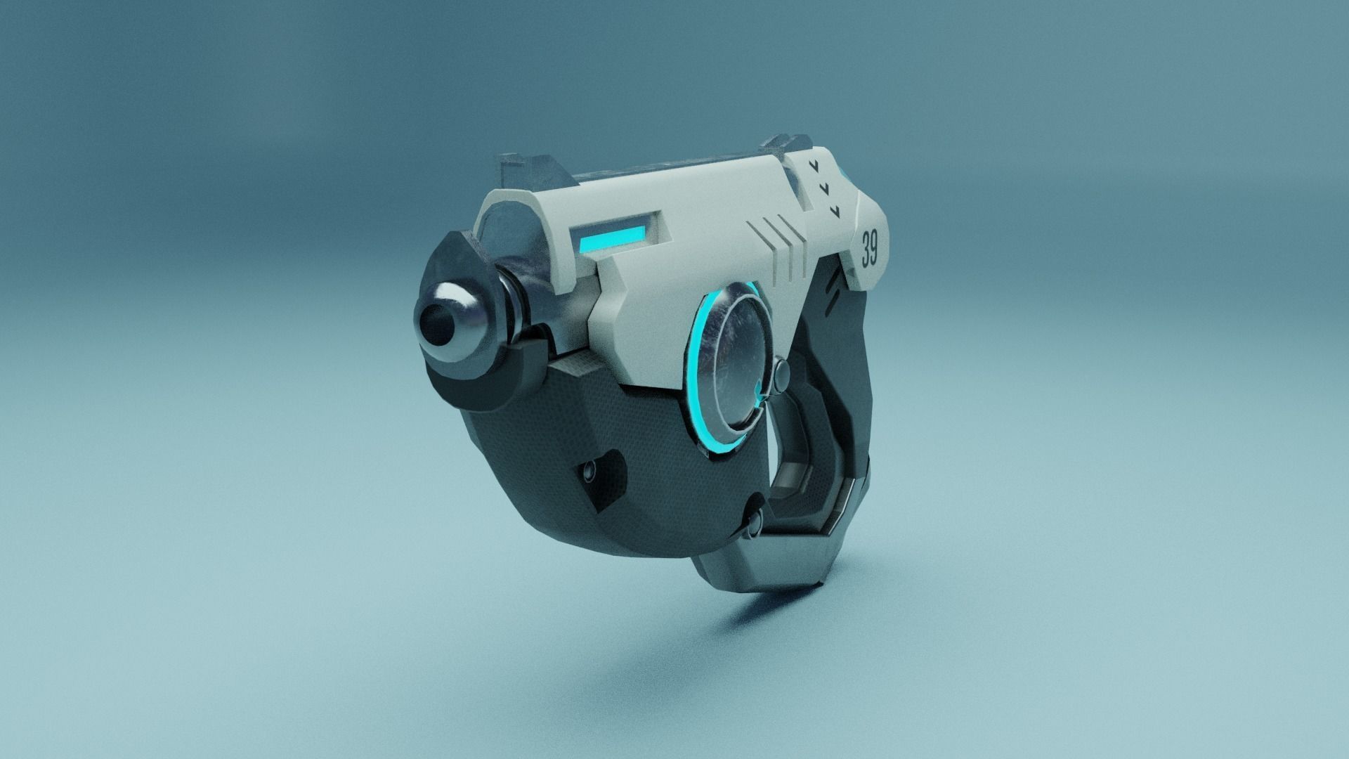 Tracer Gun Concept 3D model | CGTrader