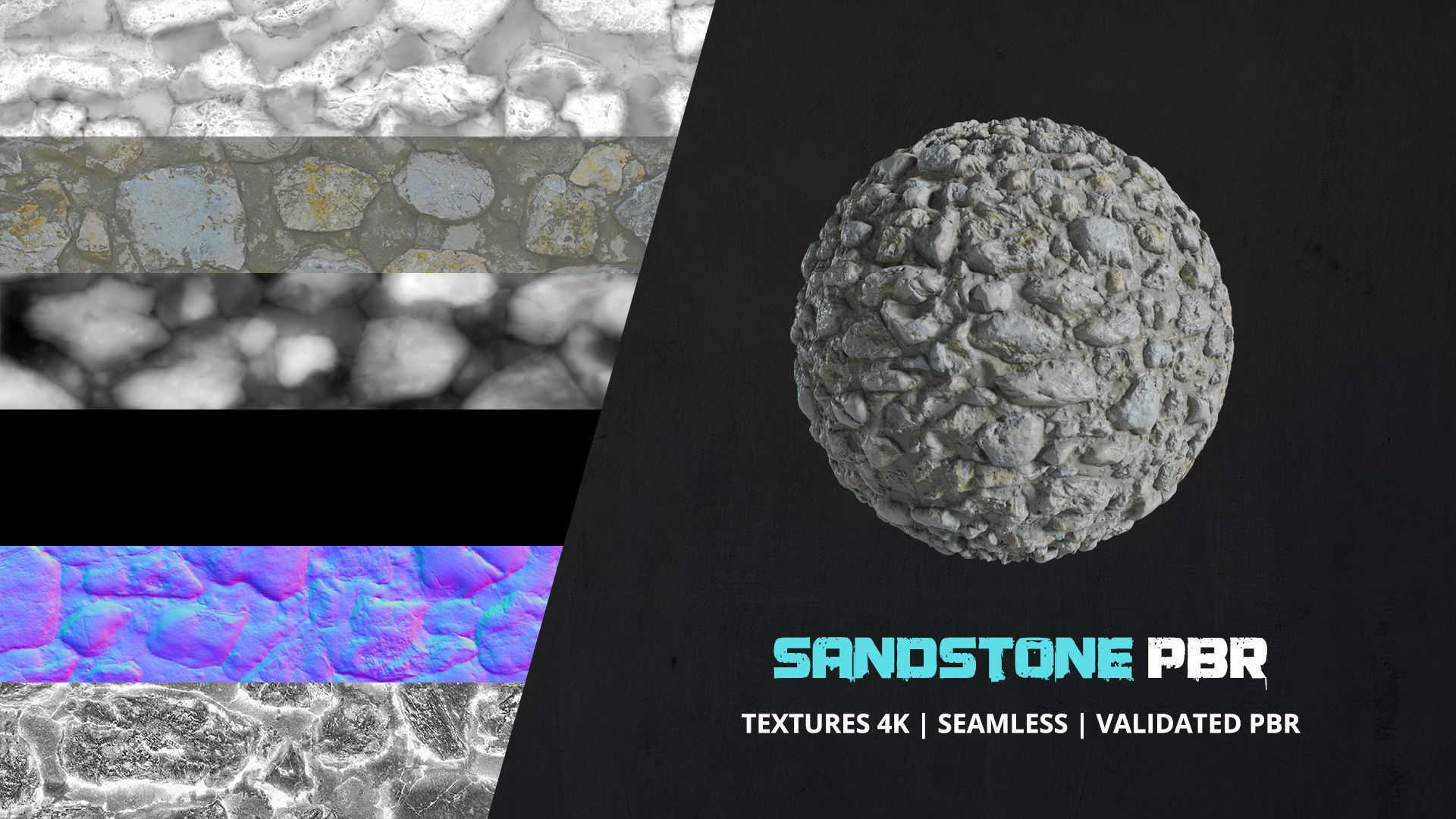 3D Textures Sandstone 4k Pbr - 08 | CGTrader
