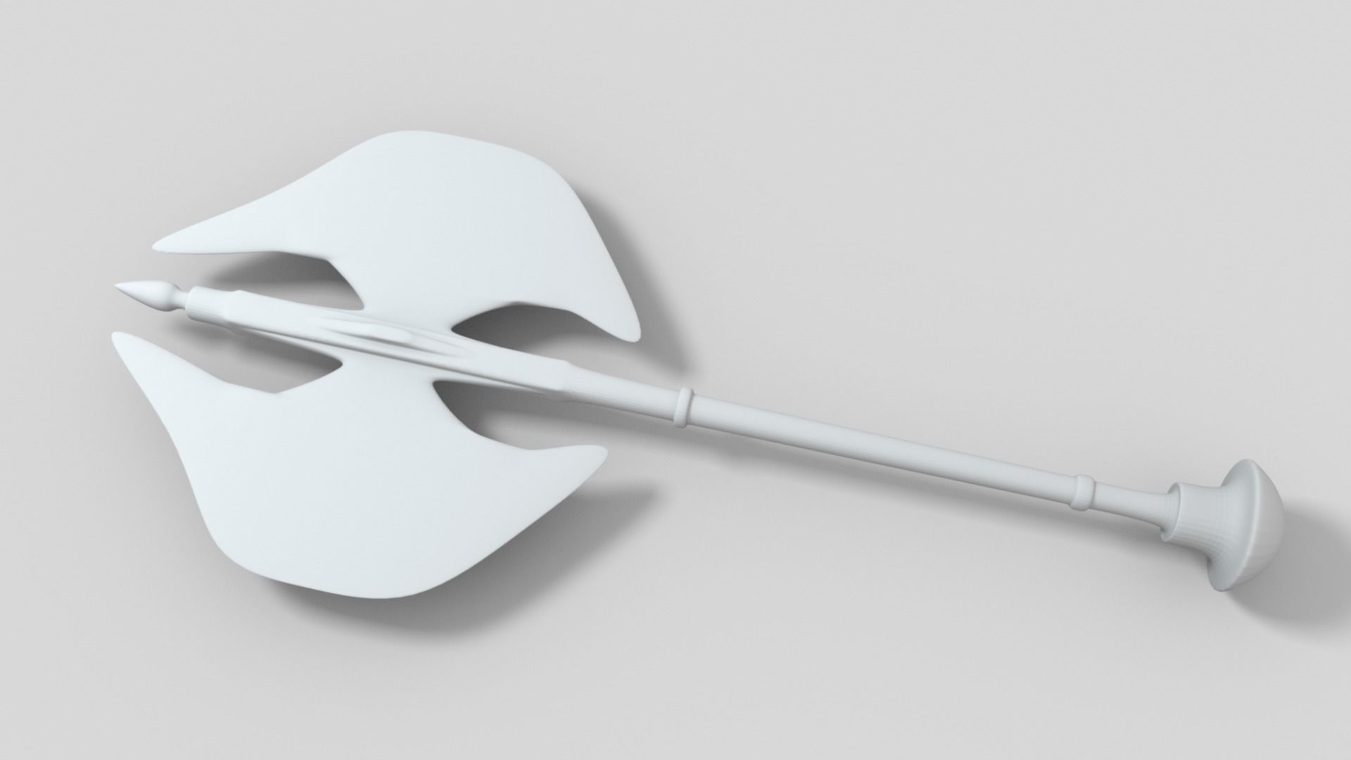 Two Sided Battle Axe 3D model | CGTrader