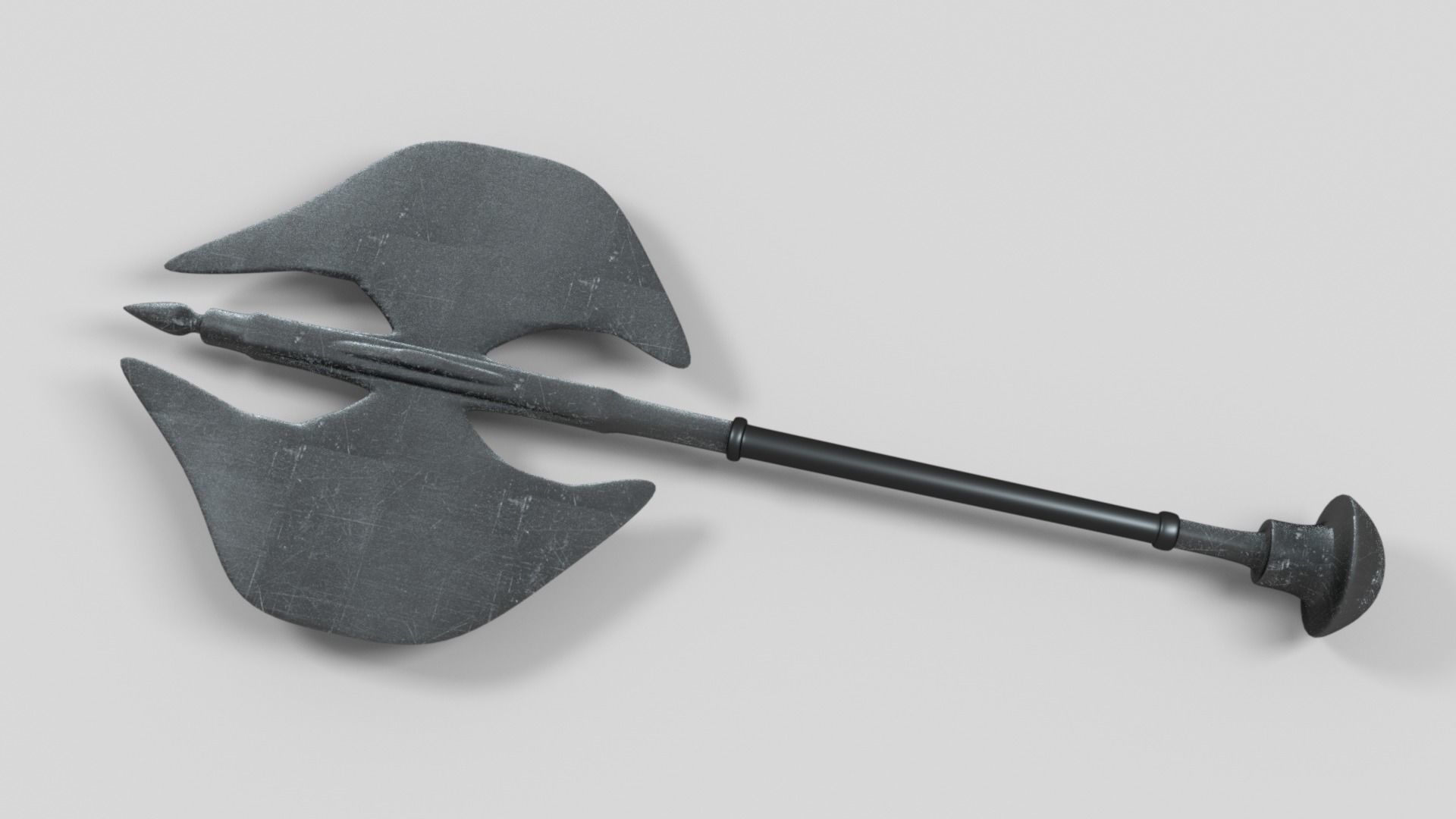 Two Sided Battle Axe 3D model | CGTrader