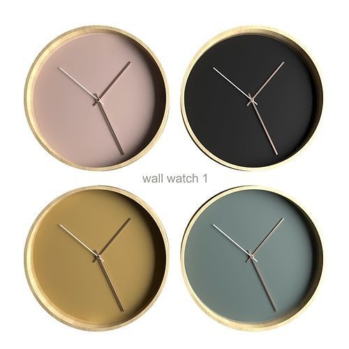 wall watch 1 3D model | CGTrader