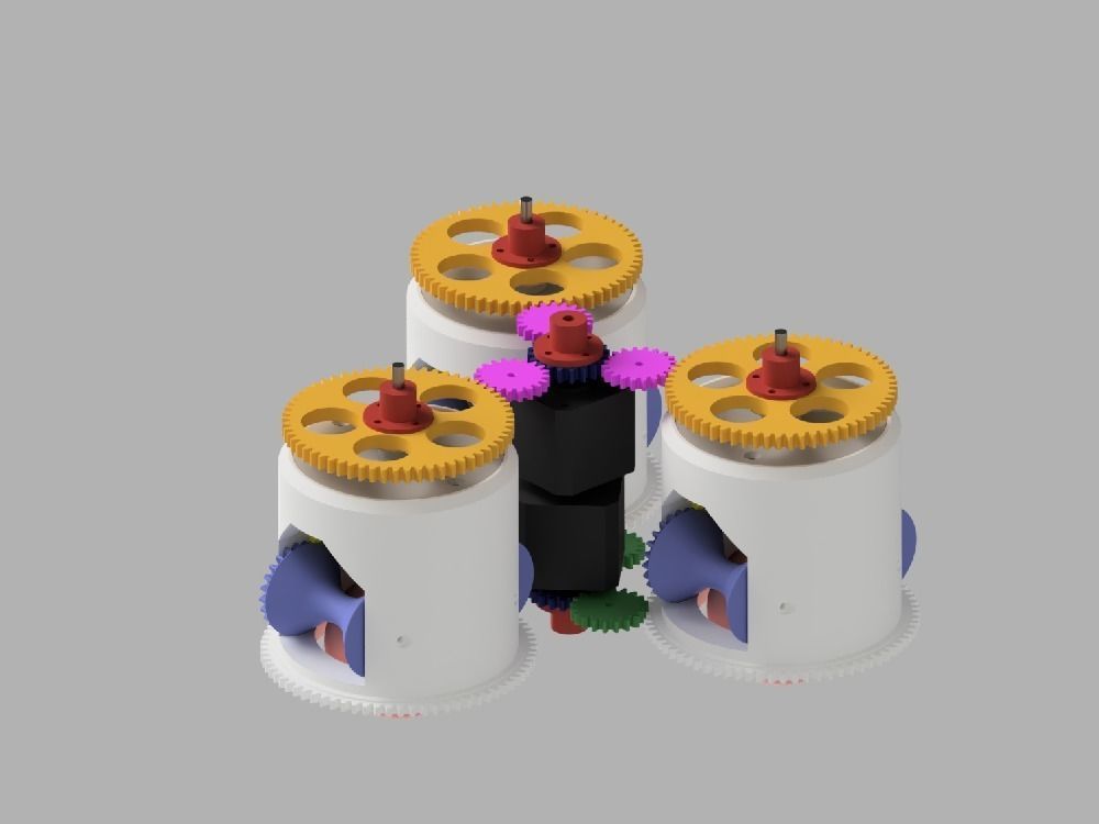 synchro robot drive free 3D model 3D printable | CGTrader