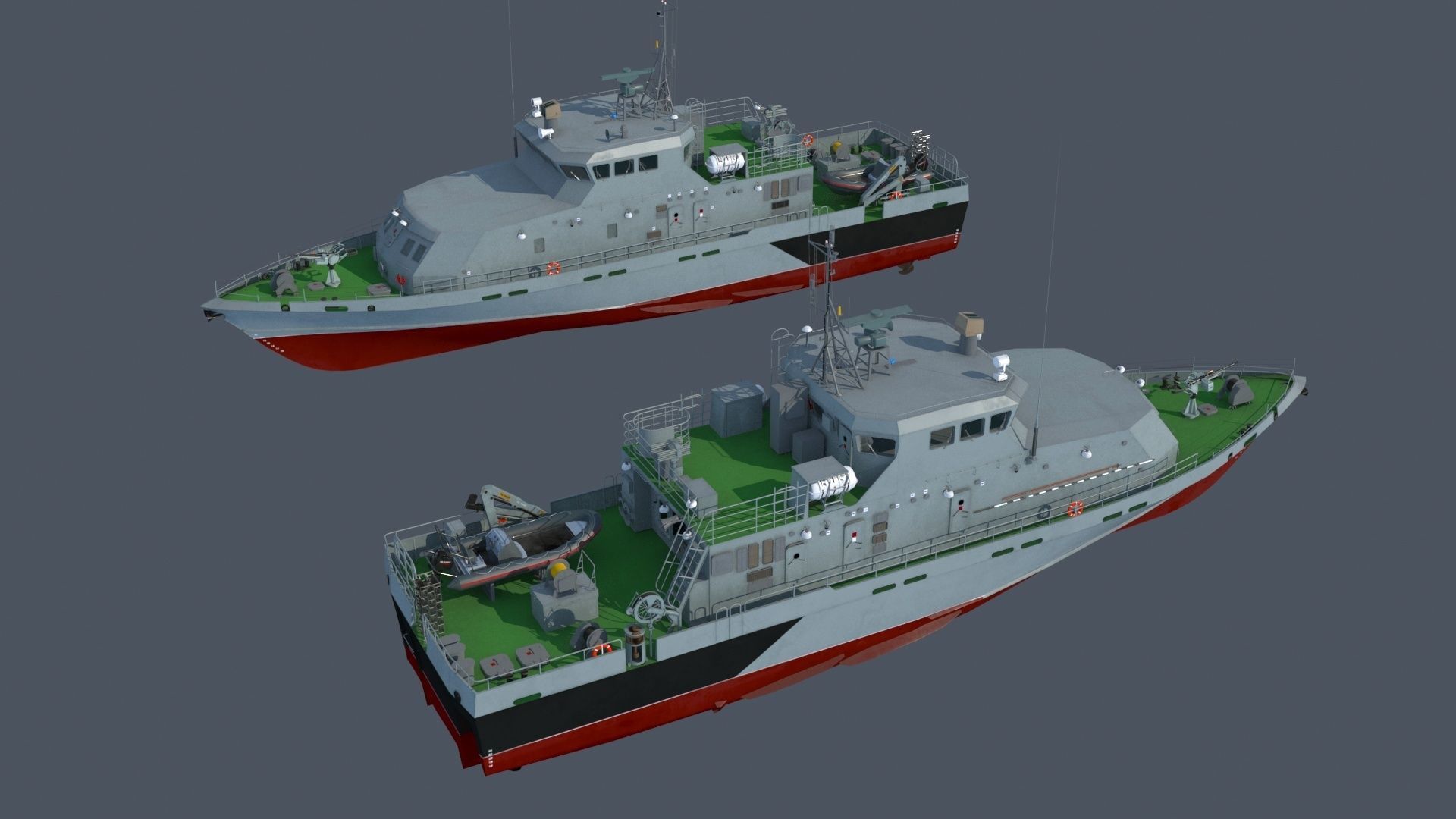 pr 21980 Grachonok-class anti-saboteur ship 3D model | CGTrader