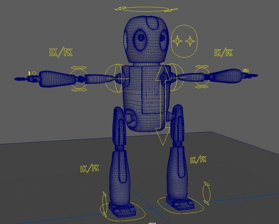Robot 3D model Rigged free 3D model rigged | CGTrader