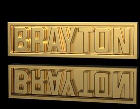 Nameplate 3D Printing Models | CGTrader