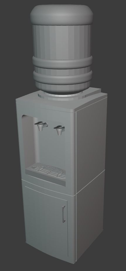 Water cooler free 3D model | CGTrader