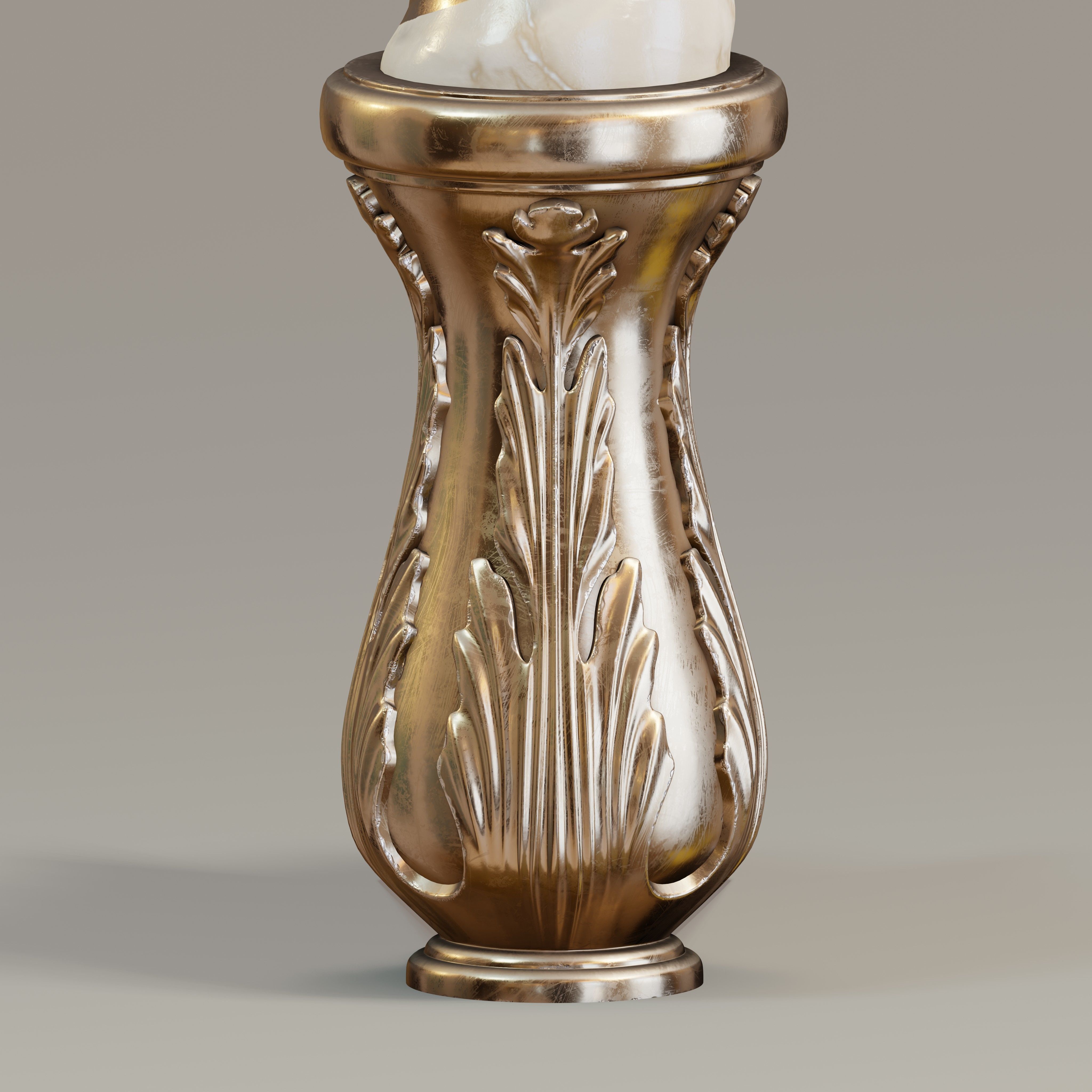 Solomonic column 3D model | CGTrader