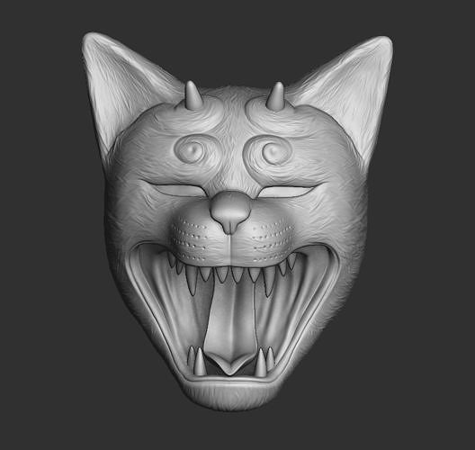 oni cat 3D model 3D printable | CGTrader