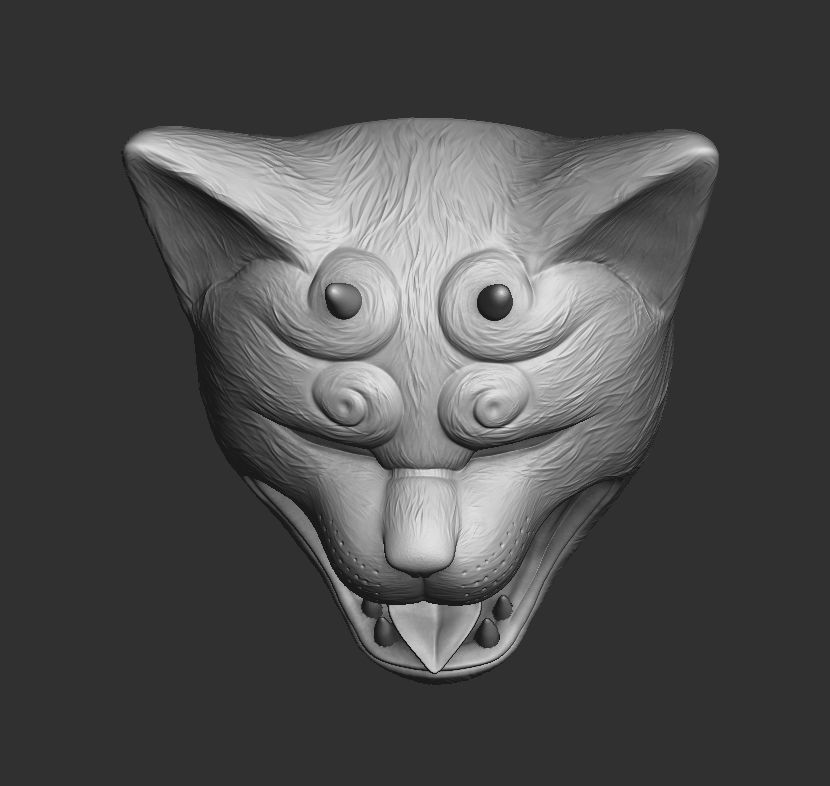 oni cat 3D model 3D printable | CGTrader