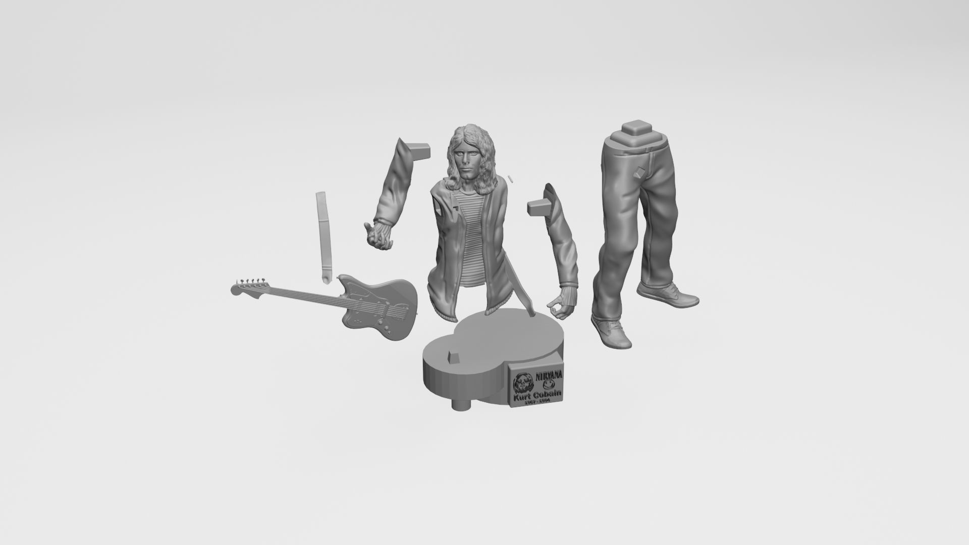 KURT COBAIN - 3DPRINTING 3D model 3D printable | CGTrader