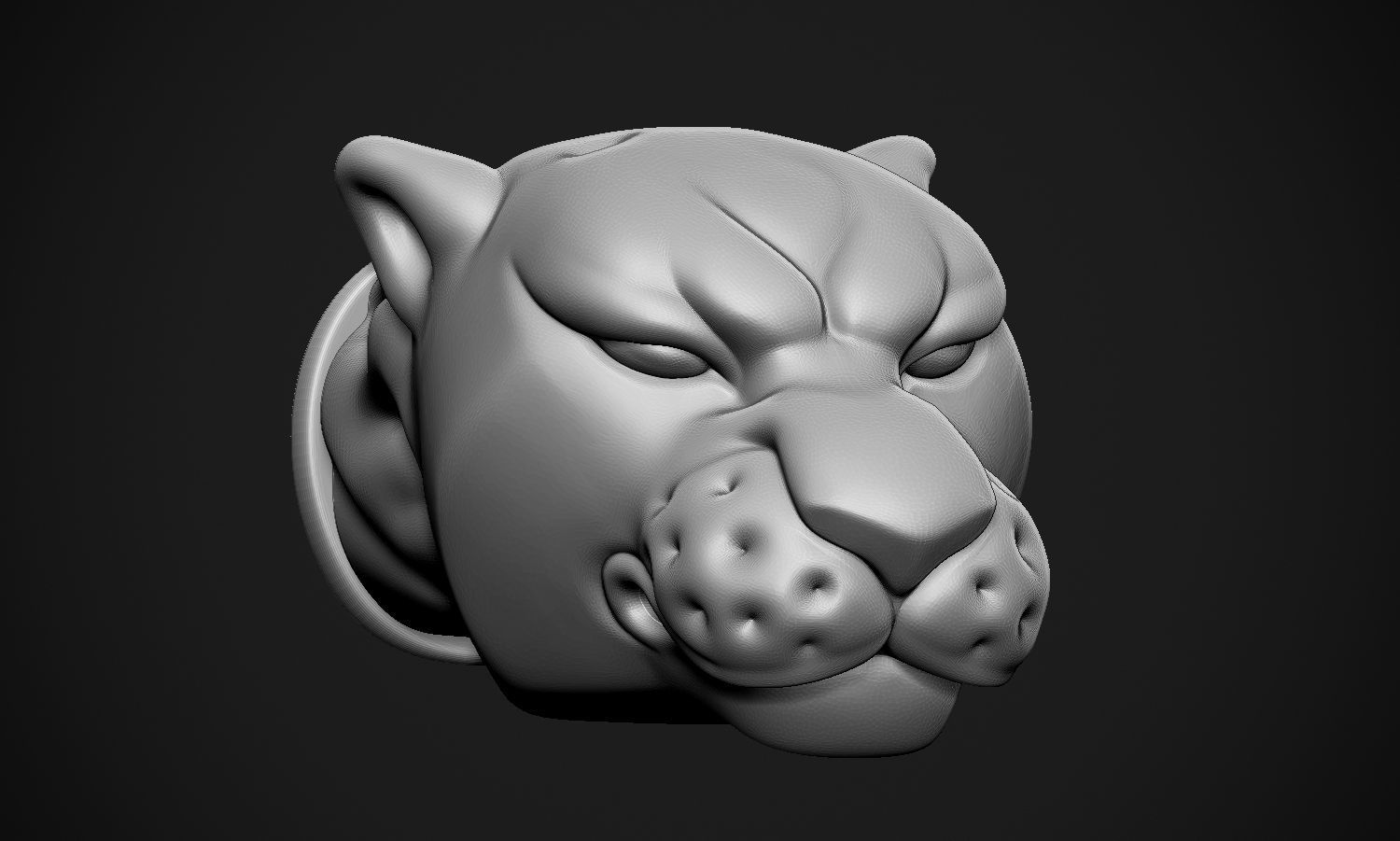 Panther Head 3D model 3D printable | CGTrader