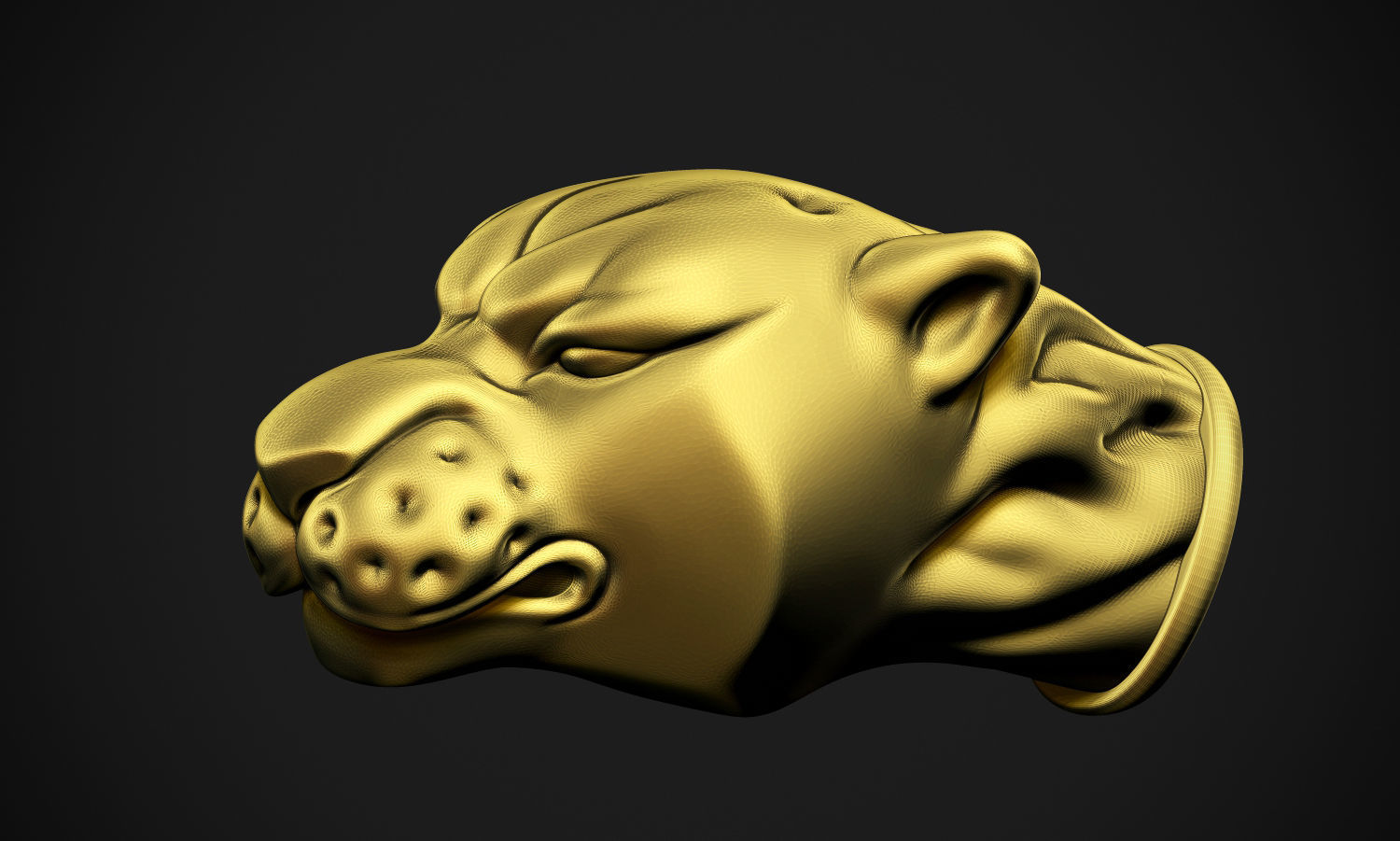 Panther Head 3D model 3D printable | CGTrader