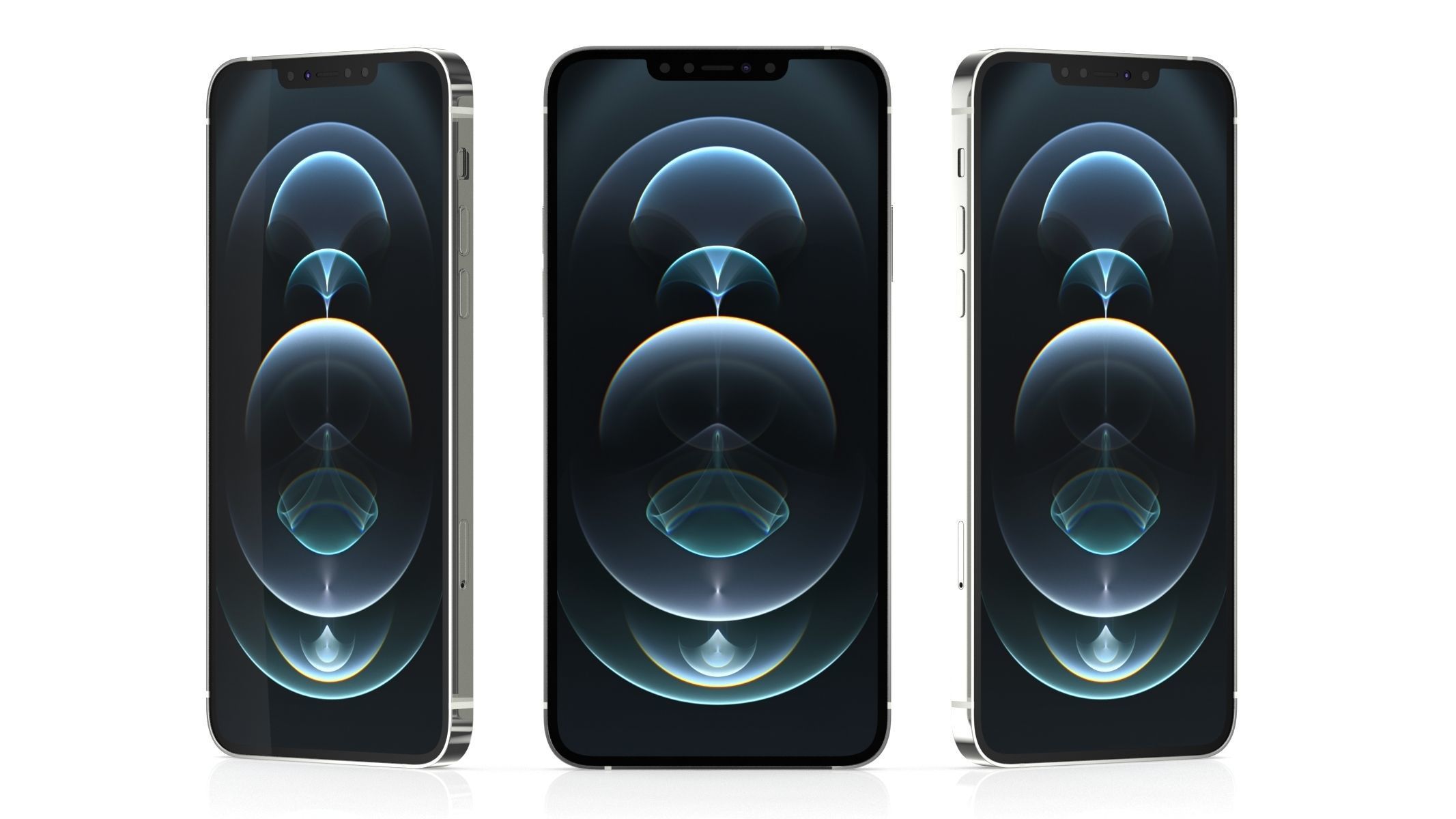 Apple iPhone 12 Pro Max Silver 3D model | CGTrader