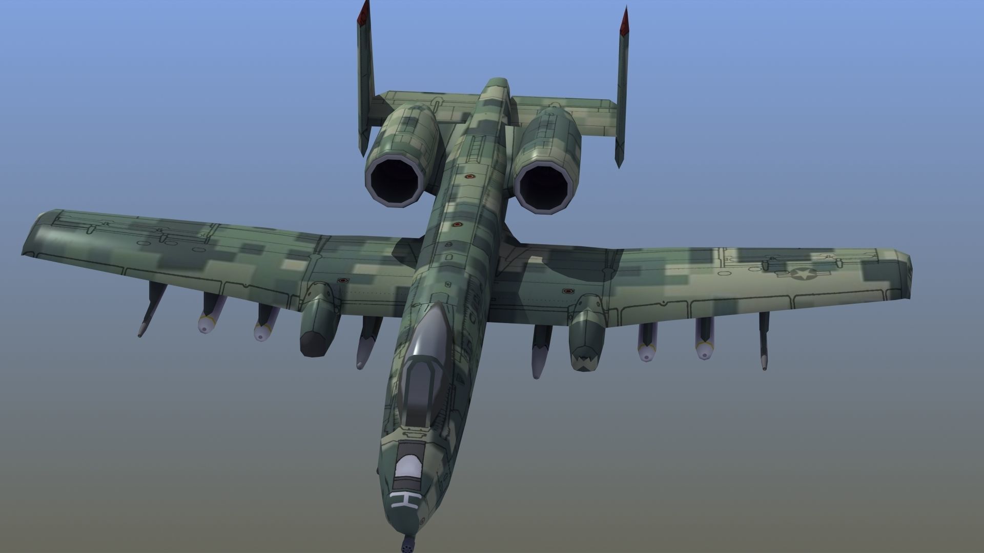 3D model A10 Warthog VR / AR / low-poly | CGTrader